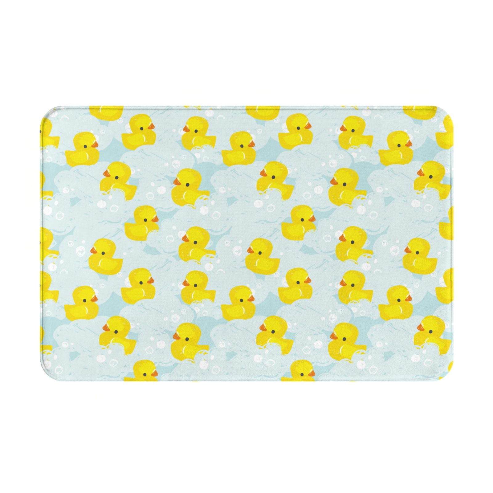 JUNZAN cute rubber duck Custom Funny Welcome Doormat Personalized Door ...