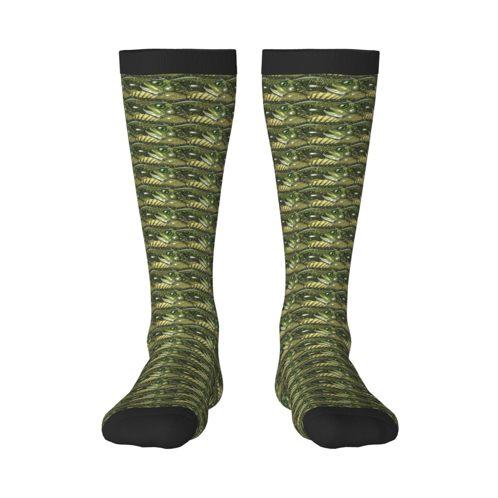 JUNZAN largemouth bass Fun Novelty Knee Warmer High Socks - Walmart.com