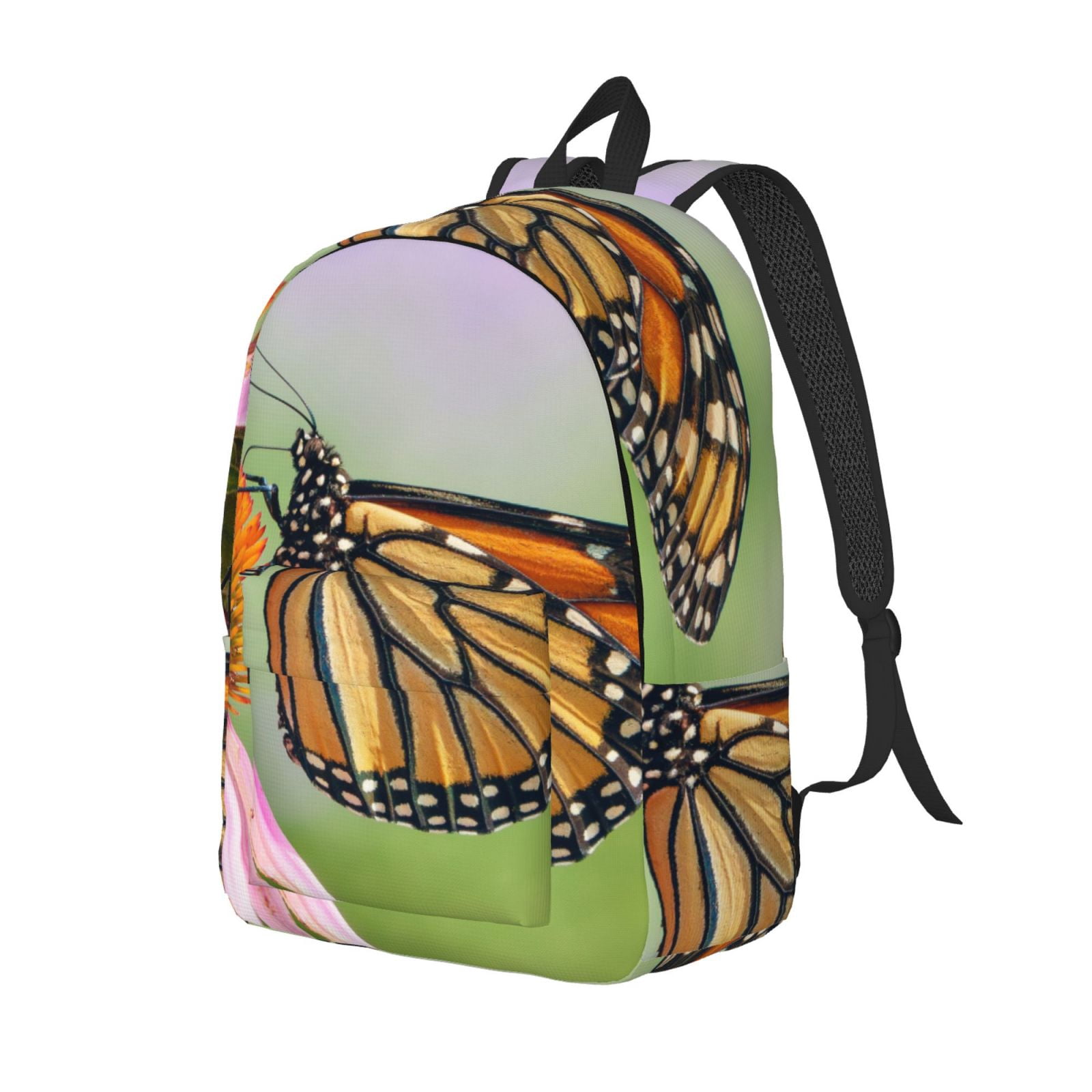 JUNZAN A monarch butterfly Pattern Travel Laptop Backpack for Men Women ...