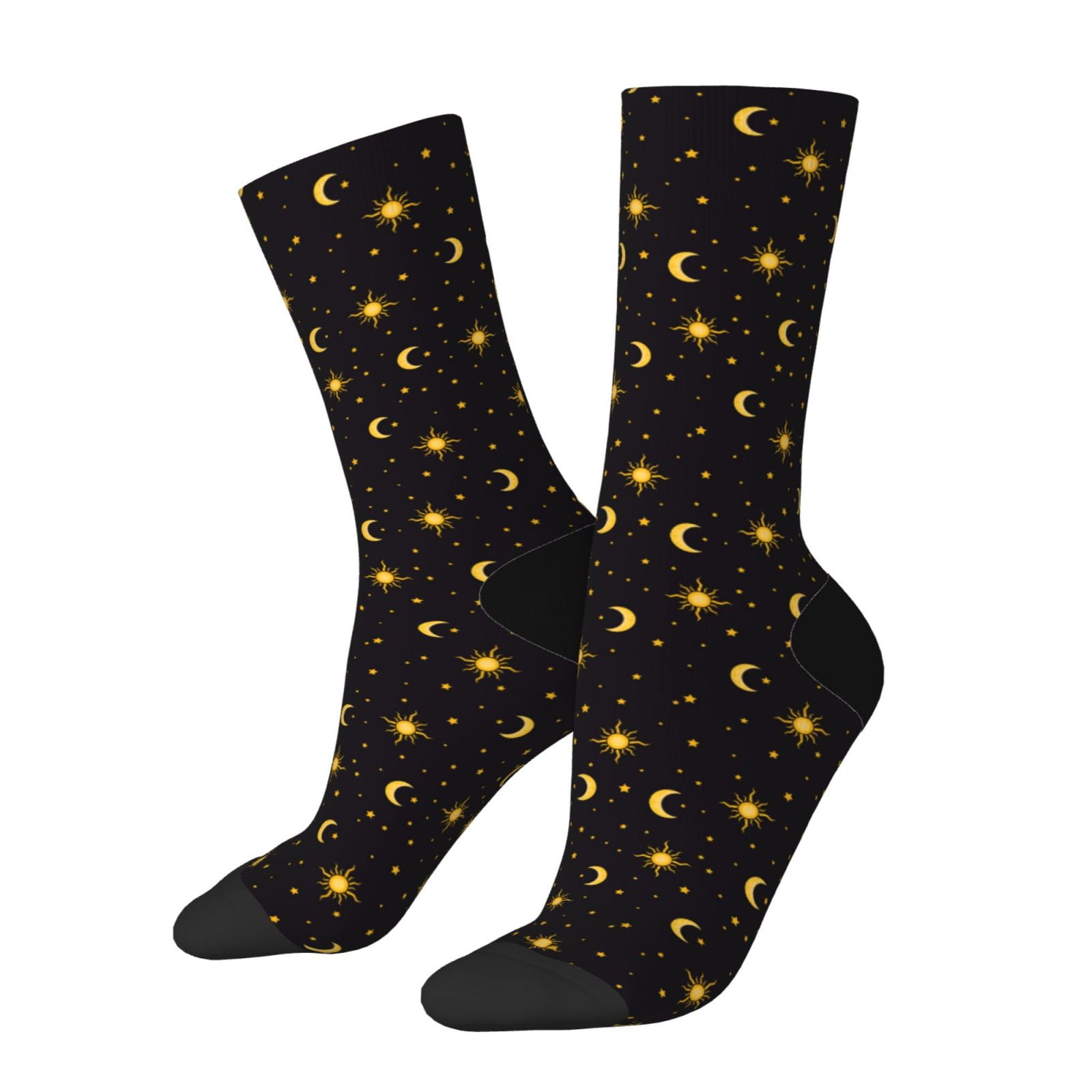 JUNZAN night sky Mens Funny Socks for Men Women Colorful Fun Novelty ...