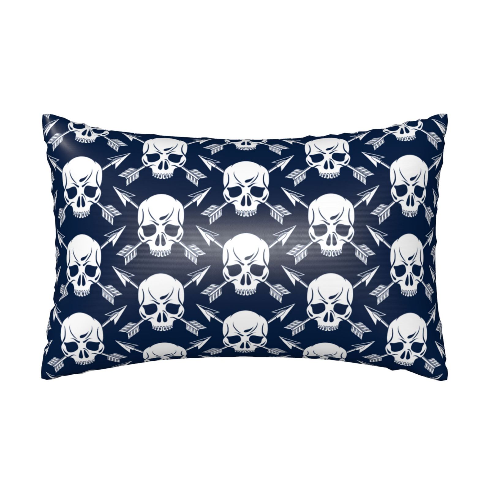 JUNZAN white arrow Skull Silk Pillowcase for Hair and Skin,Cooling ...