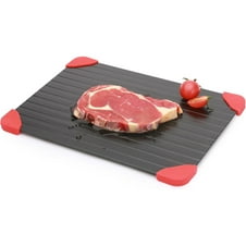Rapid Defrosting Trays for Frozen Meat and Food in Home Kitchen