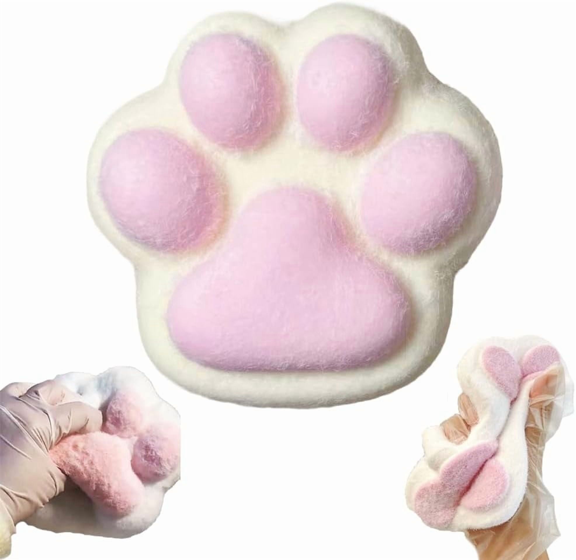 JUNZHIDAO Handmade Taba Big Cat Paw Silicone Squeeze Toys, Cute Soft ...