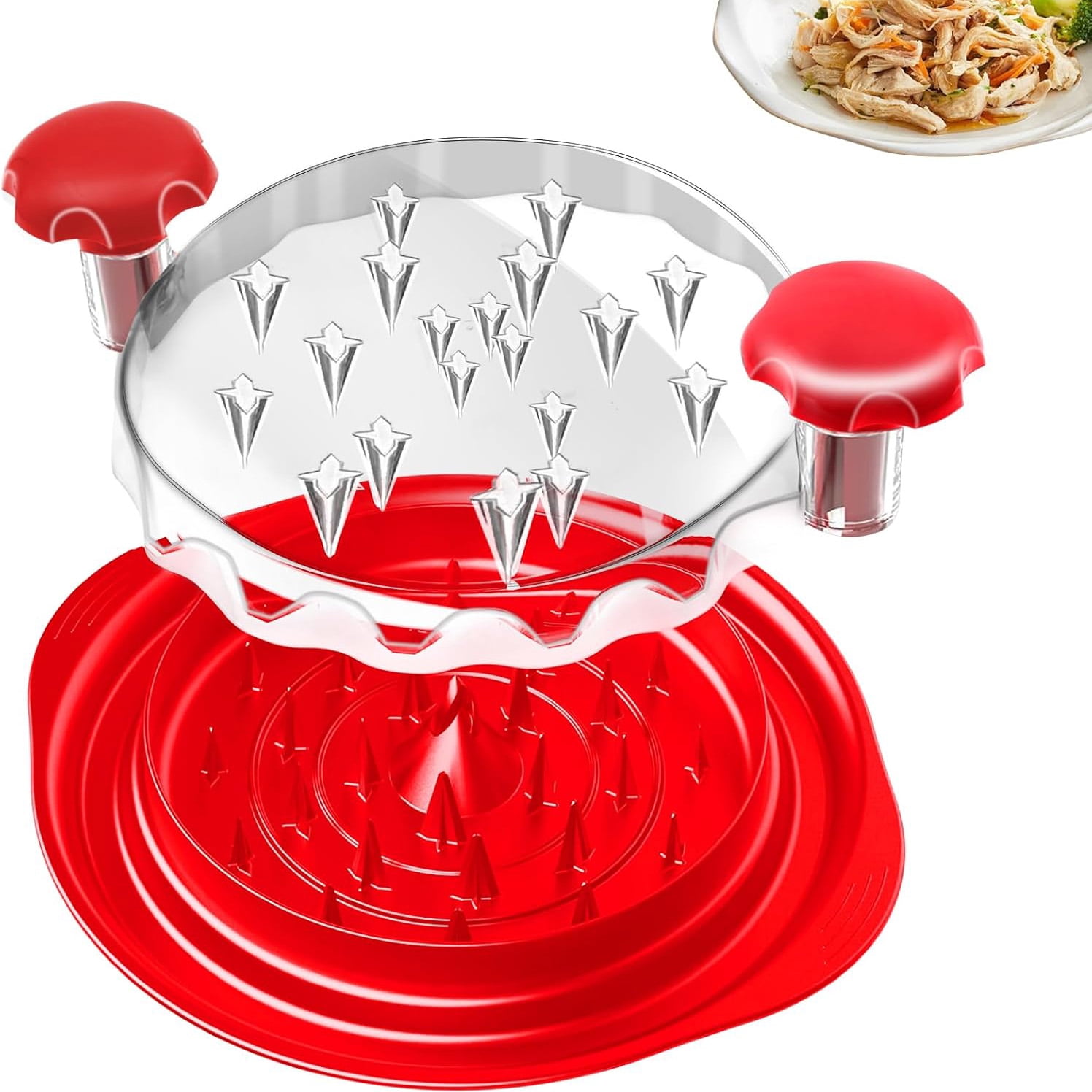 JUNZHIDAO Latest Chicken Shredder Tool Twist -10 Inches Large Meat ...