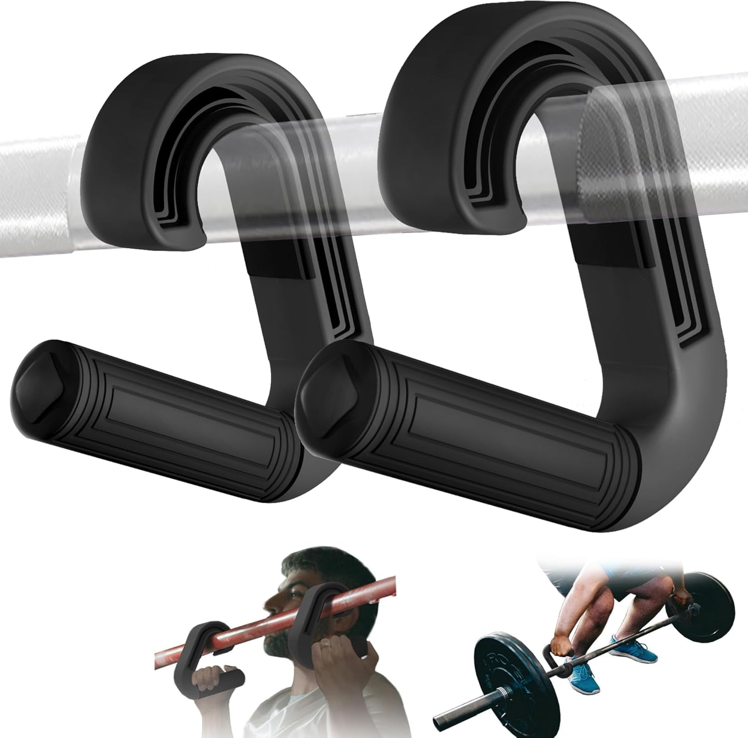 JUNZHIDAO Neutral Grip Handles for Pull Up: Ergonomic Portable Hooks ...