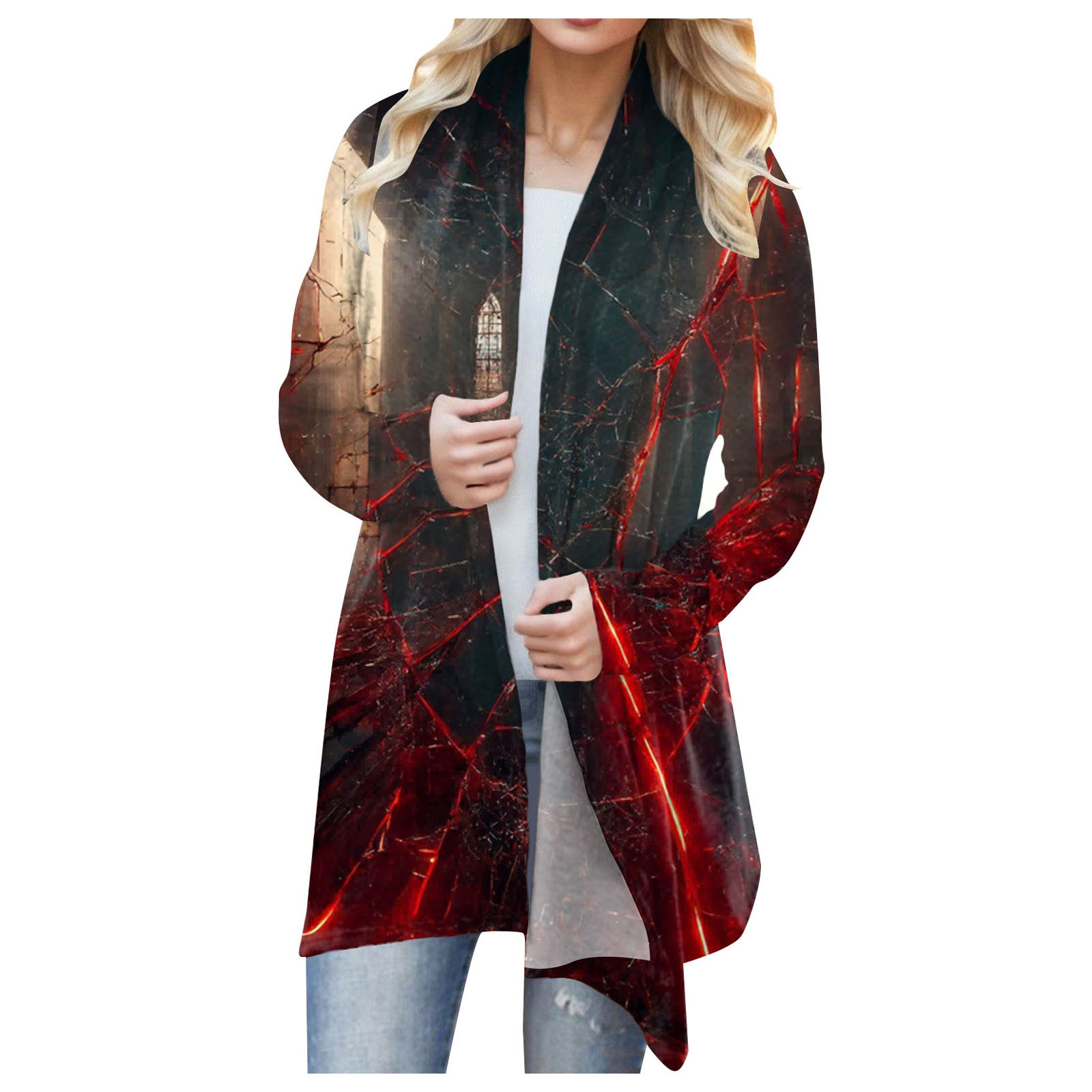 JUOSIY Women Cardigans Lightweight Classic Feminine Fit Crop Plus Size ...