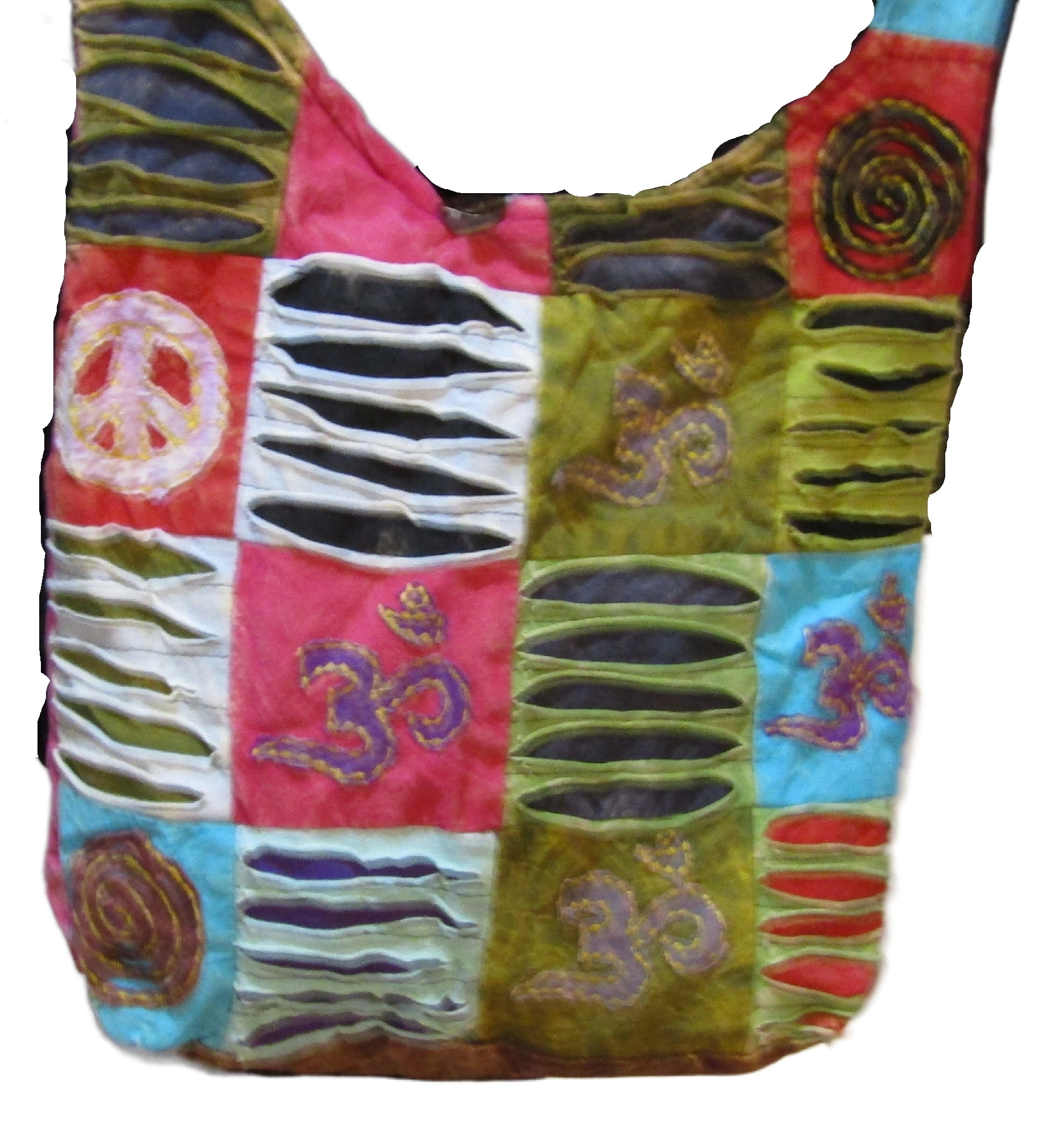 JUPA Place Infinity Patchwork Shoulder Crossbody Hippie Bag - Colorful ...