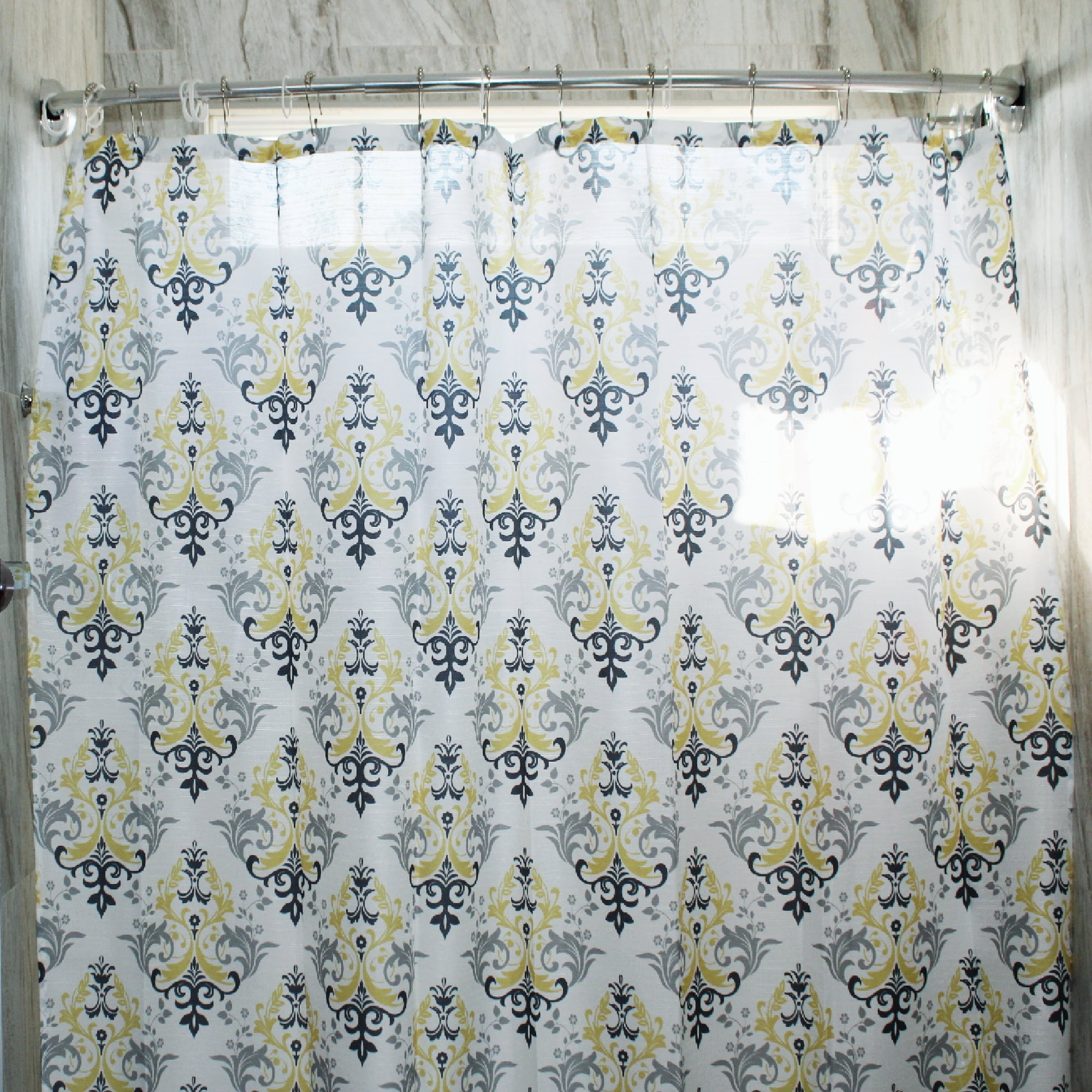 JUPA Place Premium Polyester Fabric Floral Shower Curtains - Machine ...