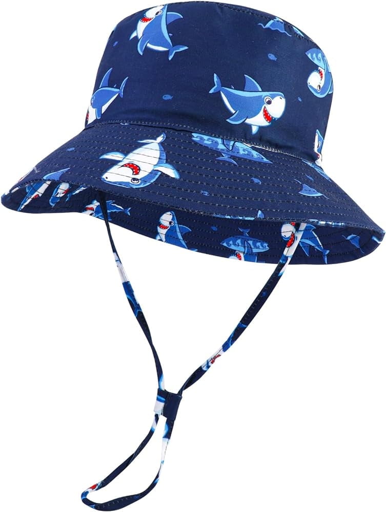JUPSK Kid's Sun Hat, UV Protection Toddler Bucket Hat Foldable ...