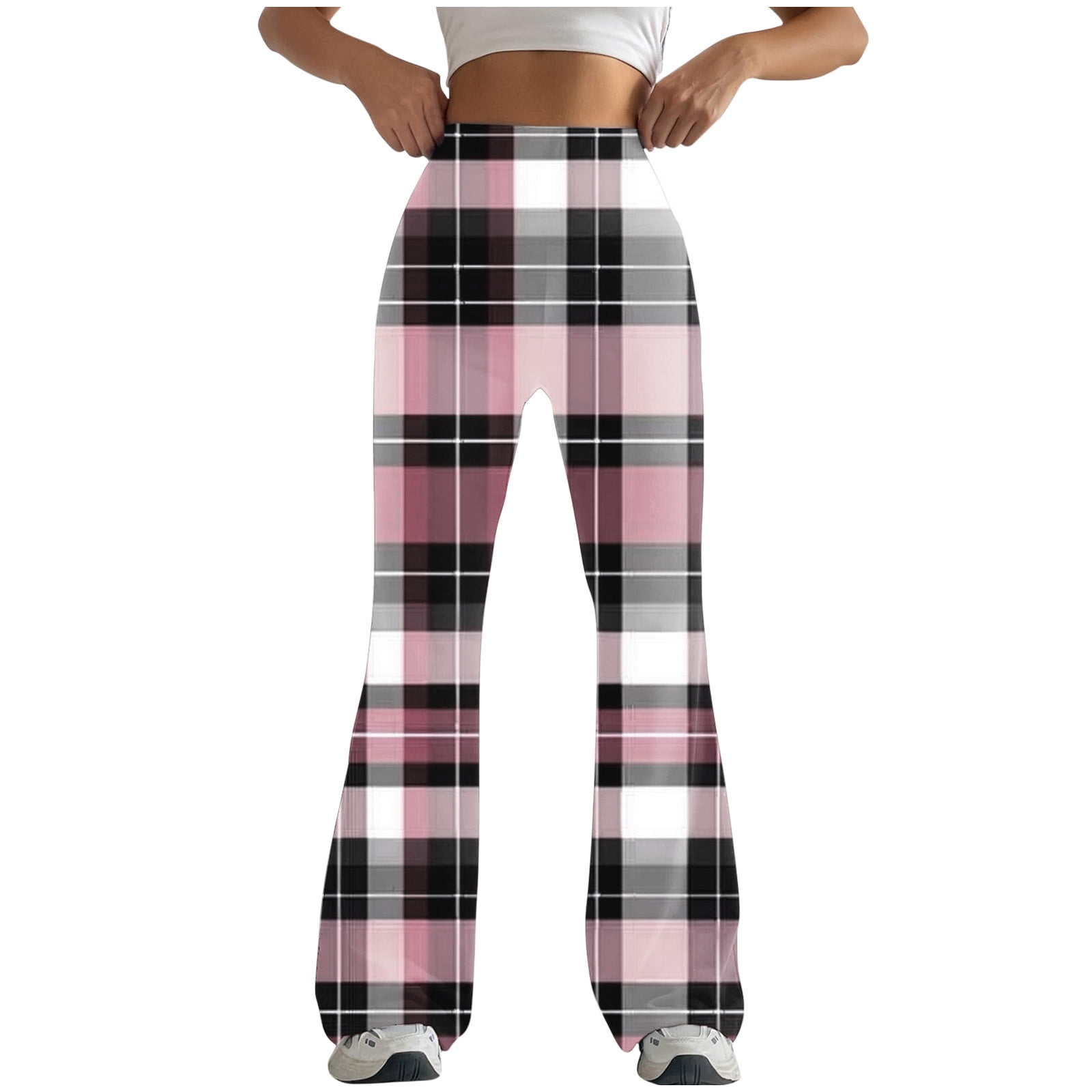 JURANMO Bootcut Yoga Pants for Women, Vintage Print Stretch Bell Bottom ...