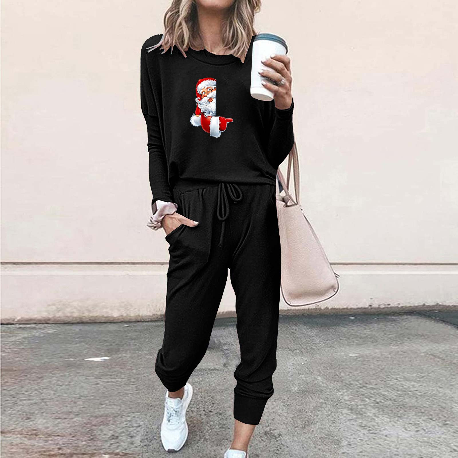 JURANMO Christmas Women Two Piece Outfits Casual Sweatsuits Tracksuit ...