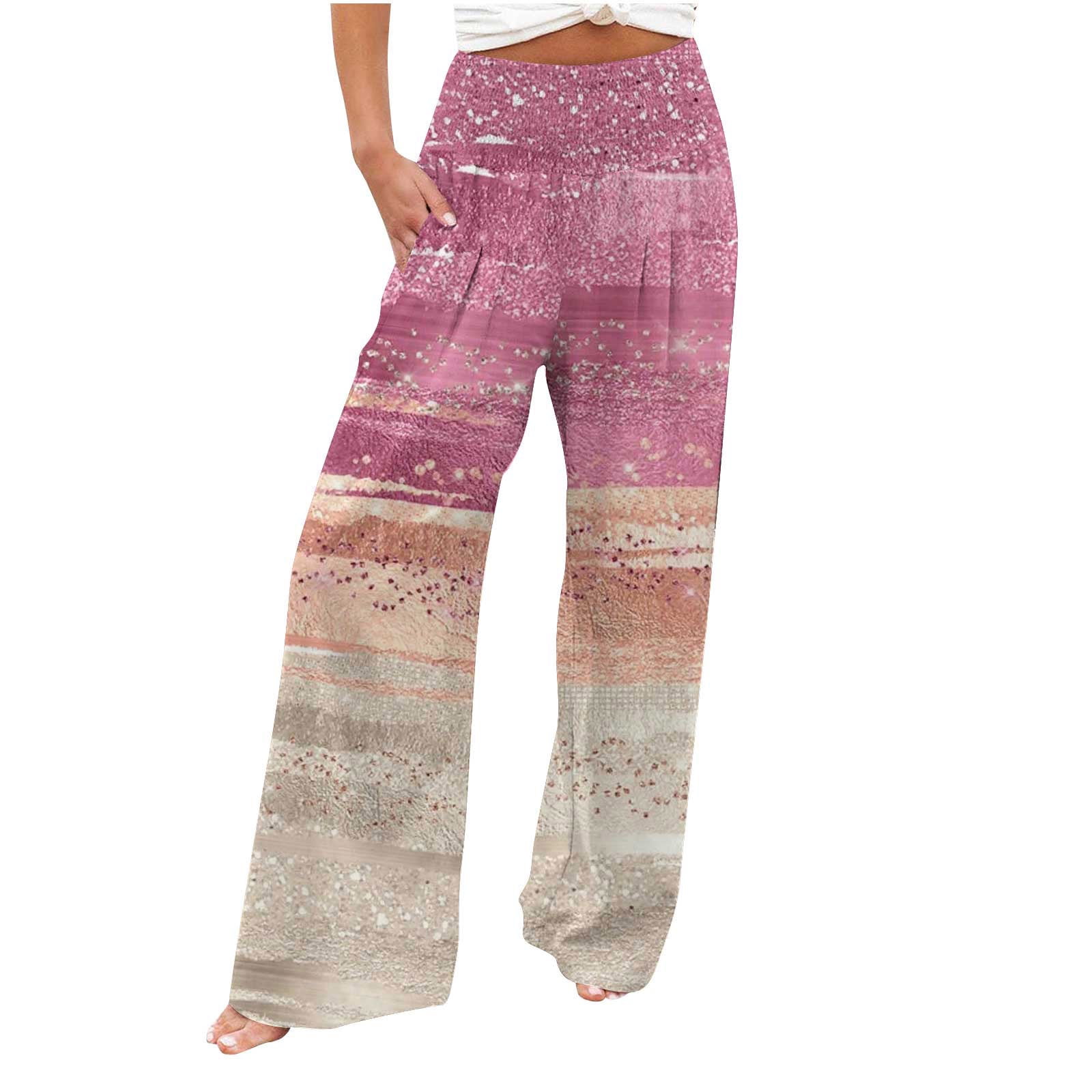 JURANMO Linen Pants for Women High Waisted Wide Leg Loose Fit Palazzo ...