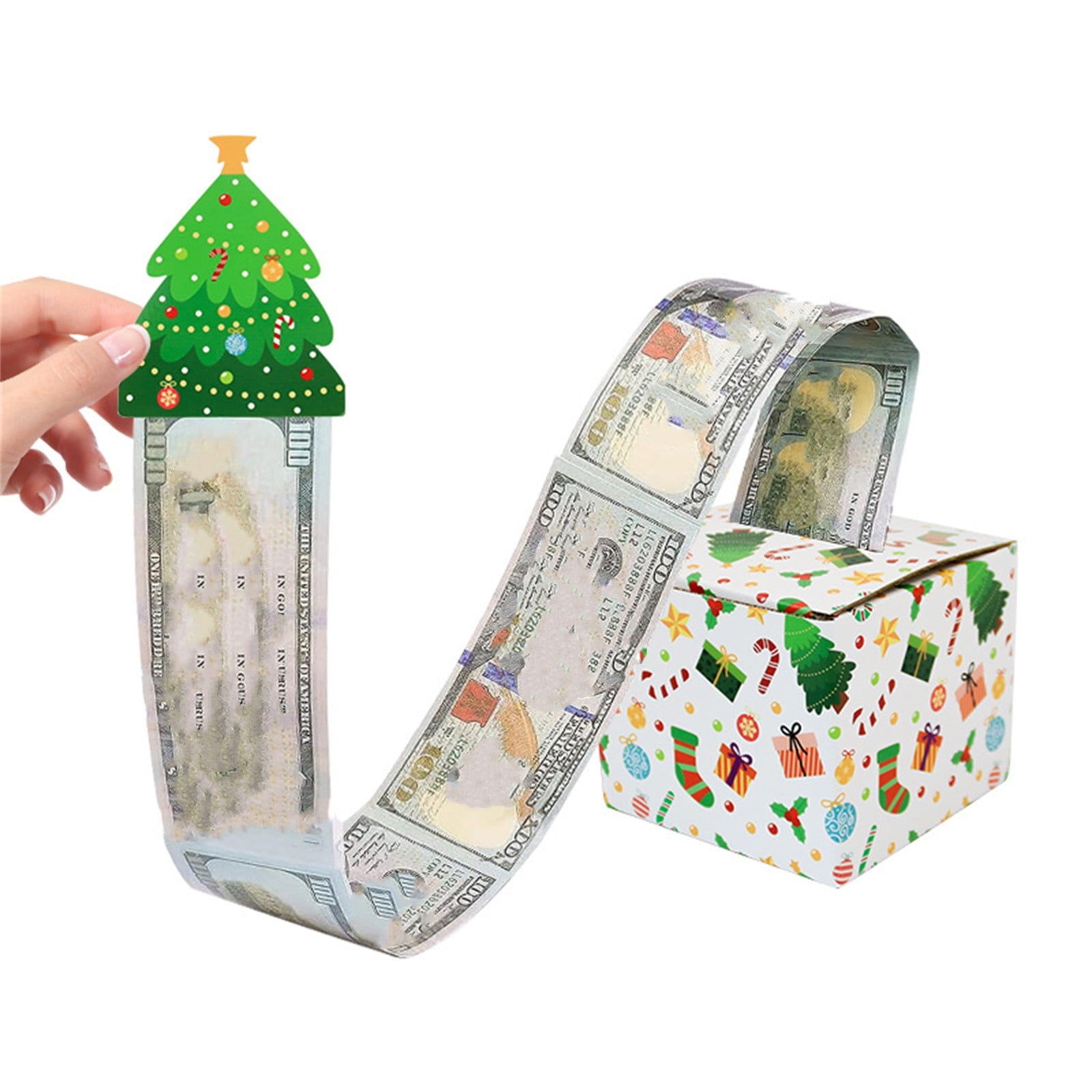 JUSEO Christmas Party Gifts, Money Box for Cash Gift, Merry Christmas ...