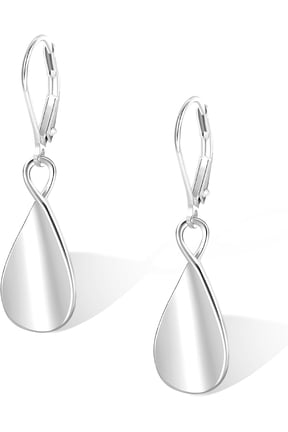 Teardrop Sterling Silver Earrings
