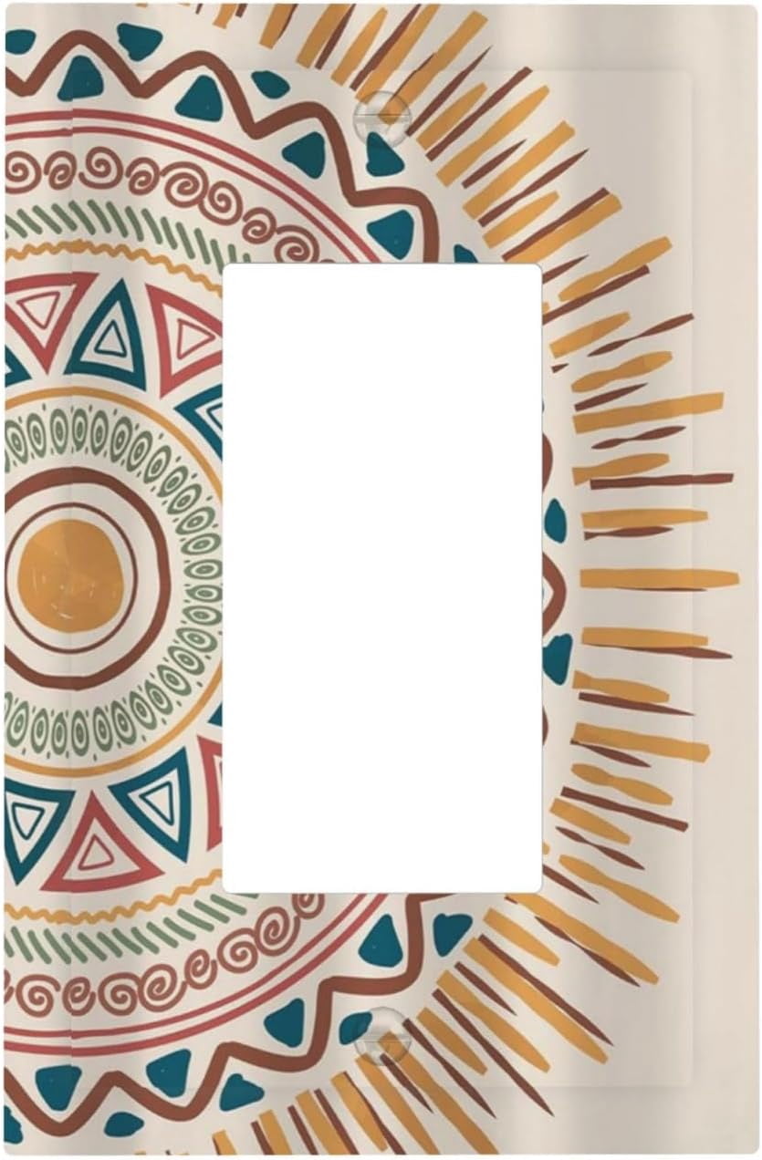 JUSIP Abstract Colorful Sun Mid Century Single Rocker Outlet ...