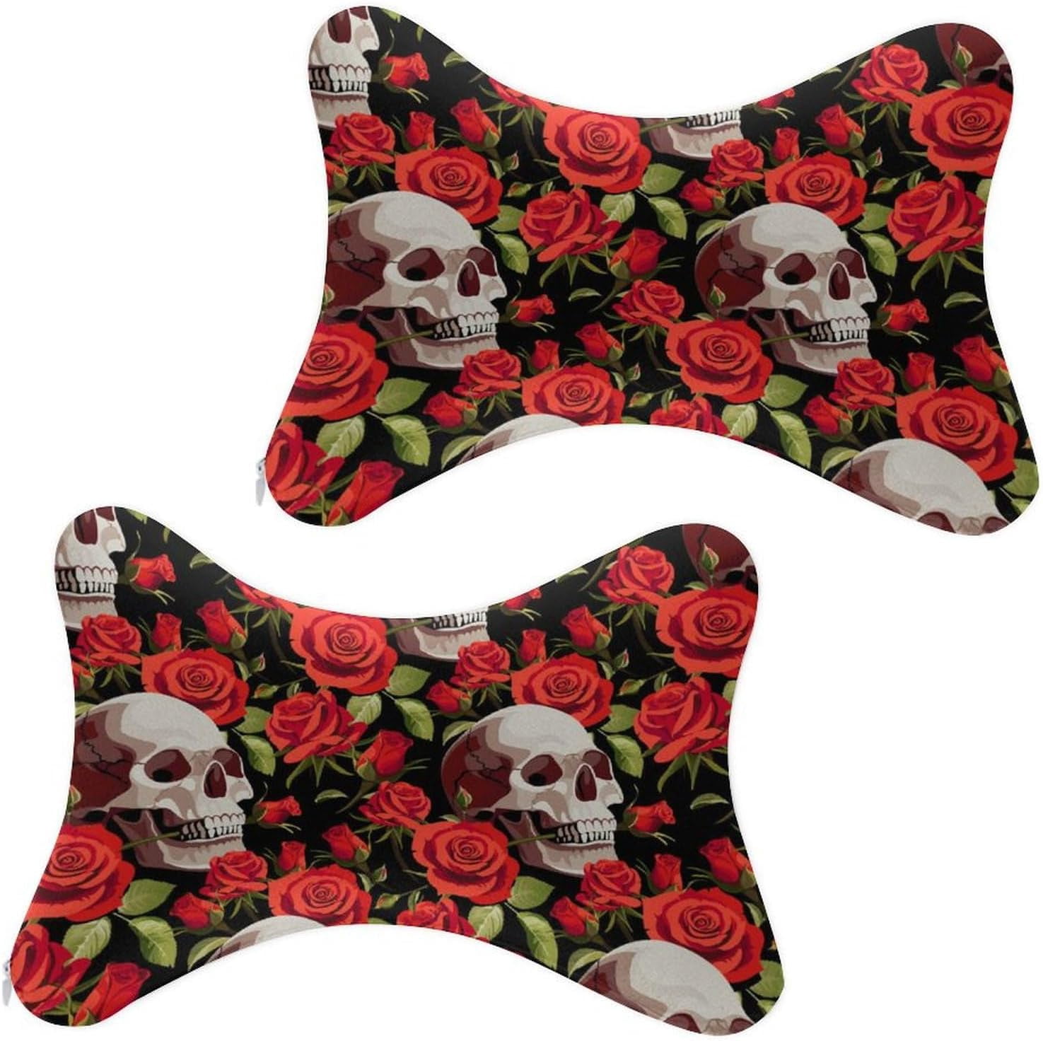 JUSIP Bone Pillow Neck Pillow Cervical Pillow Dog Bones Paw Prints ...