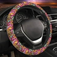 FH Group Genuine Leather Lace-Up Steering Wheel Cover - Orange ...