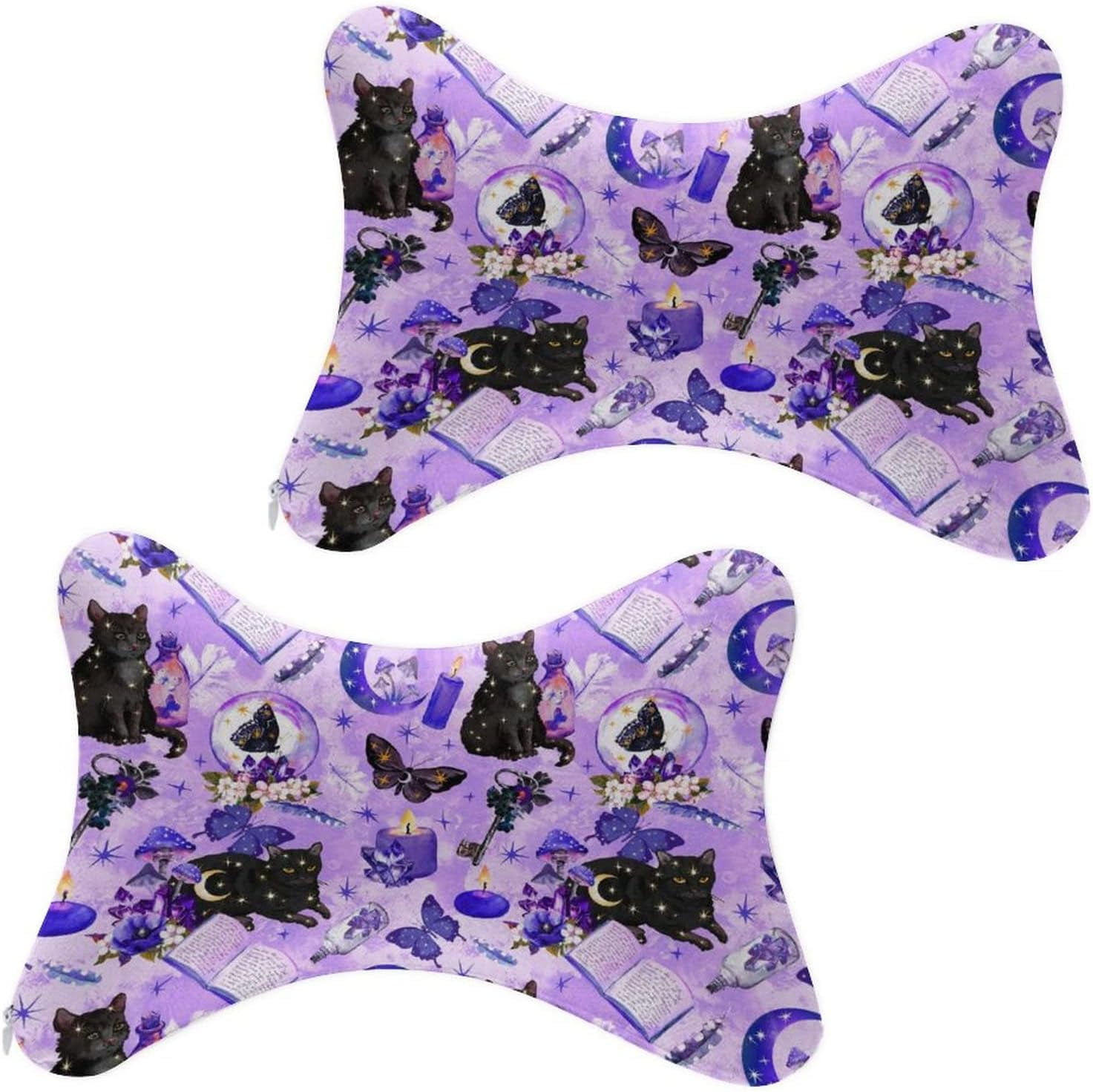 JUSIP Car Headrest Pillow Memory Foam, for Alien Donut Pot Leaf ...