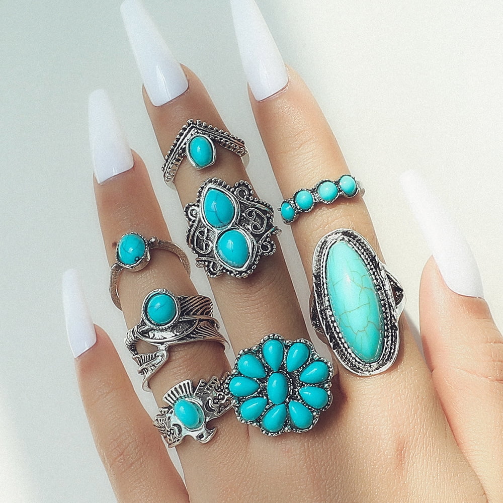 JUSIP Gold Knuckle Rings Set for Women, Cute Stackable Finger Midi ...