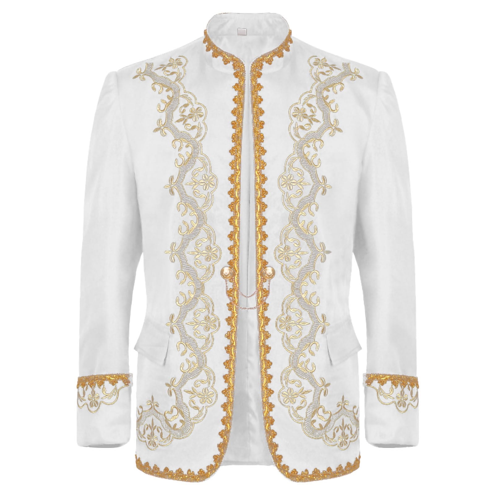 JUSLIO Mens Jackets Attire Court Attire Opera Stage Performance Attire ...