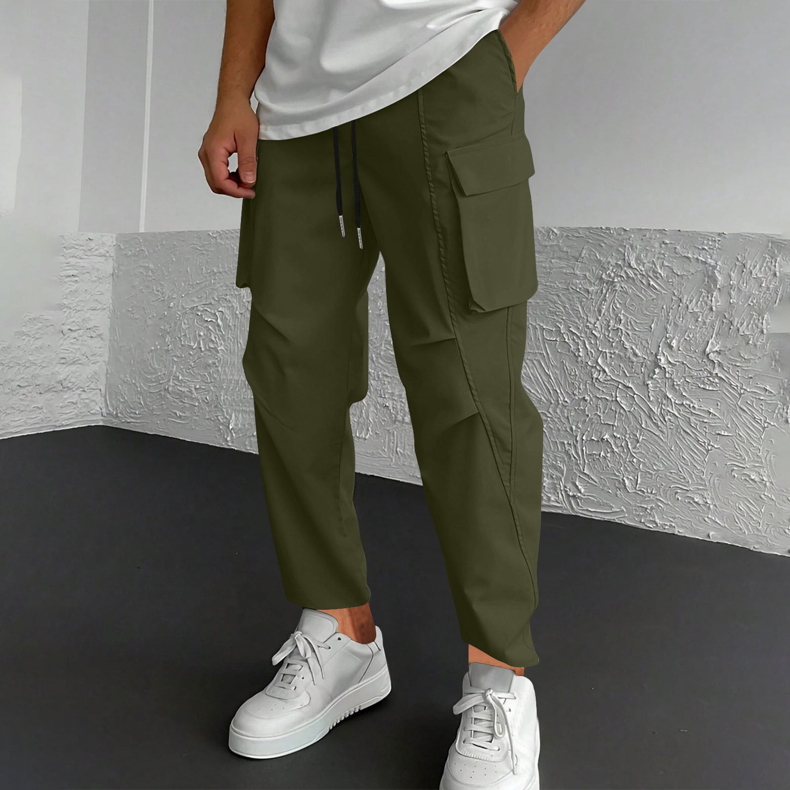 JUSLIO Pants for Men Comfortable Sweatpants Outdoor Workout Business ...