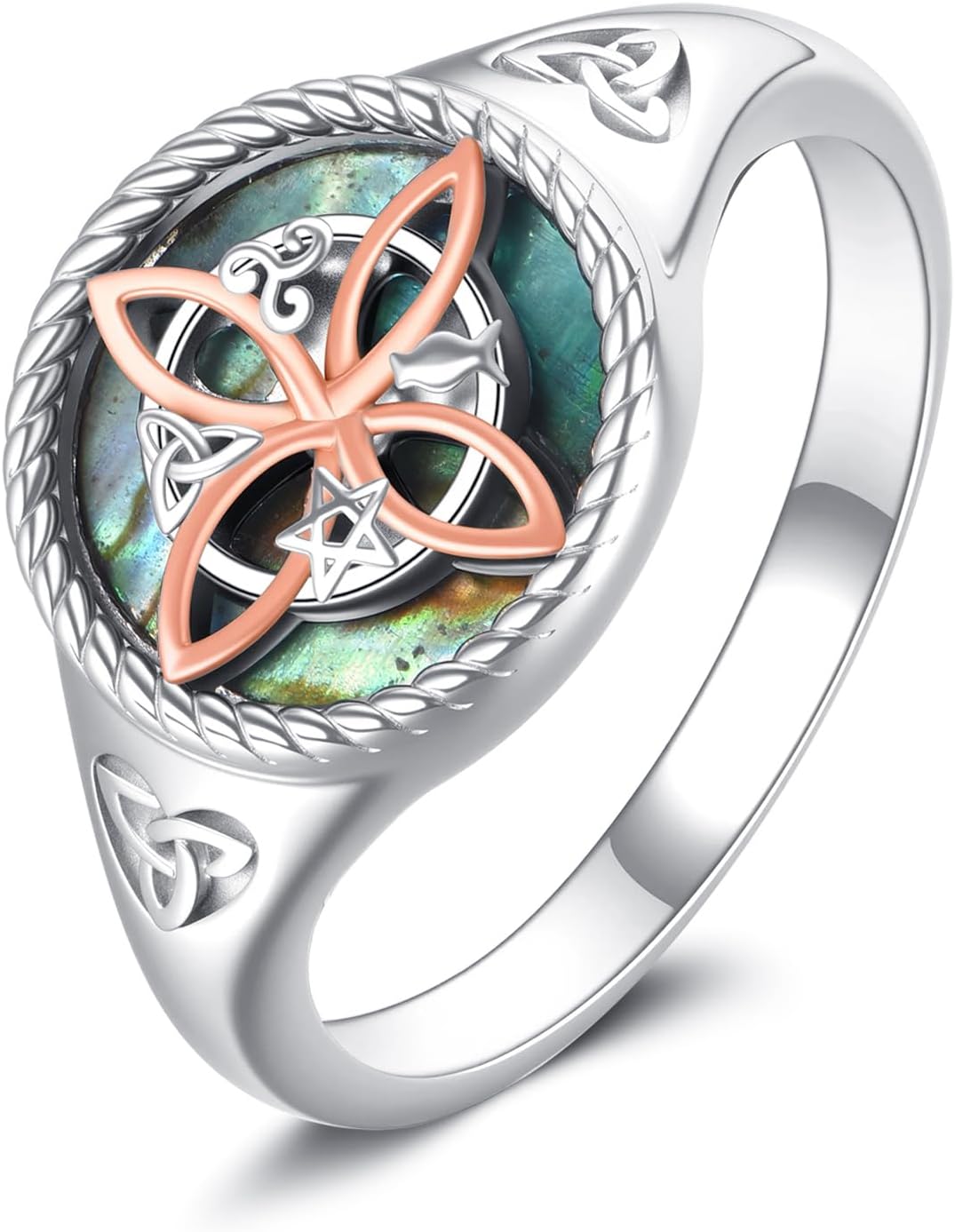 JUSORA Witches Knot Ring 925 Sterling Silver Anillo Nudo de Bruja Plata ...