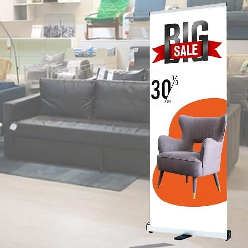 JUST 4 SIGNS Retractable Stand Roll Up Stand 31½"x80 with Padded Canvas ...