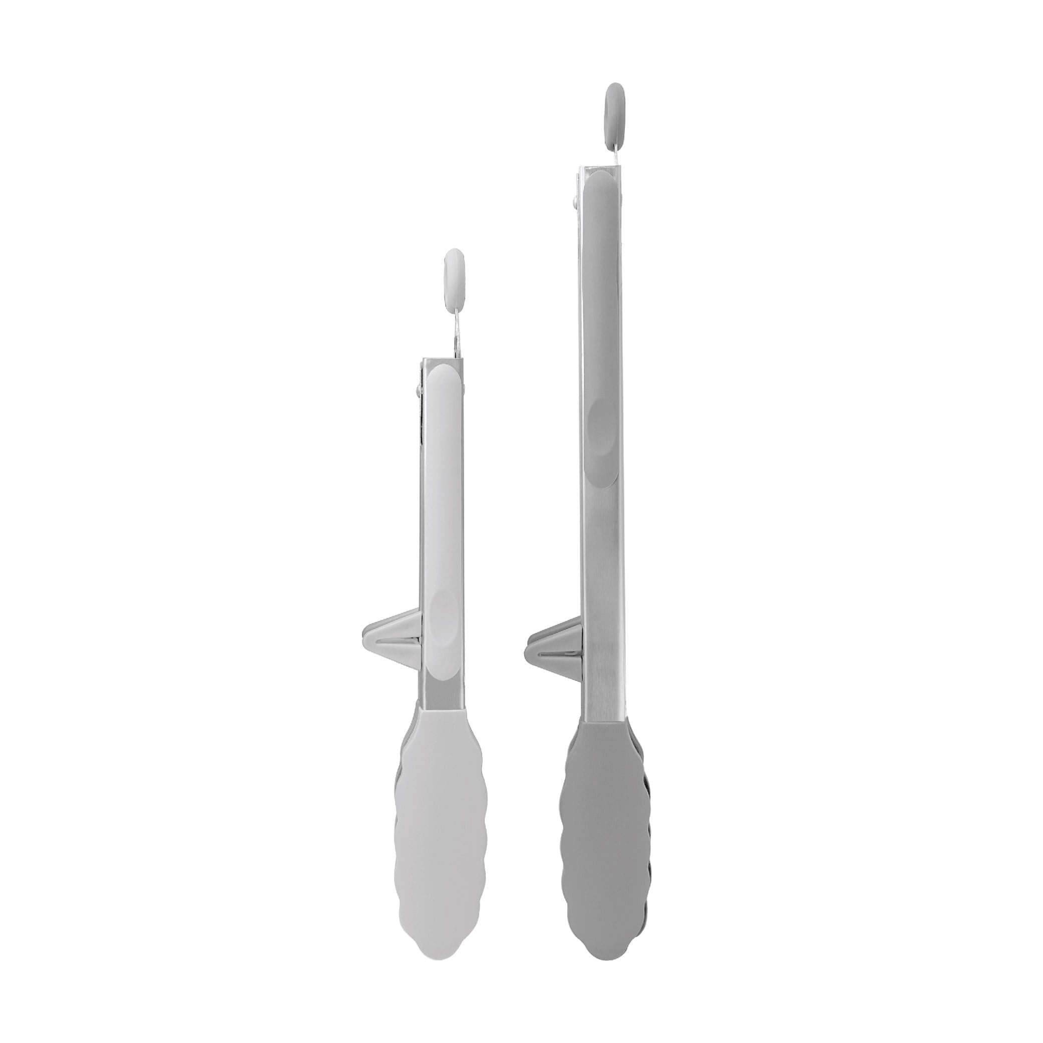 JUST COOK Elevated Stainless Steel Tongs for Cooking with Non-Slip ...