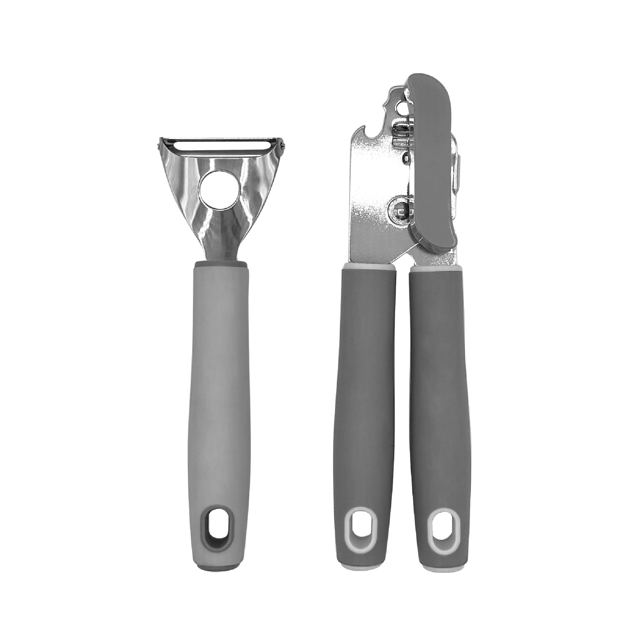 JUST COOK Stainless Steel Can Opener and Y Peeler Kitchen Set with Easy ...