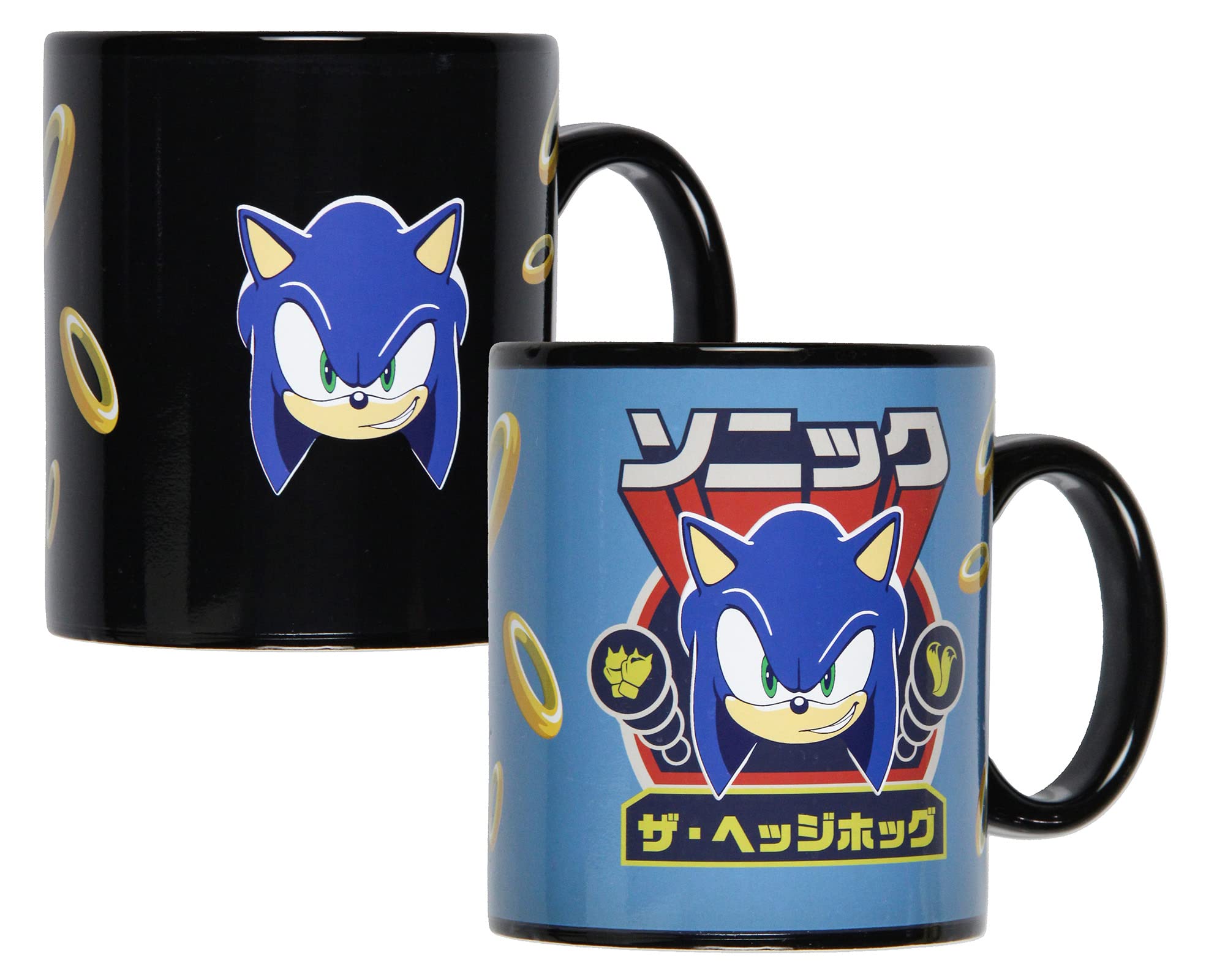 JUST FUNKY Sonic The Hedgehog Design Heat Changing 16 OZ Tea Coffee ...