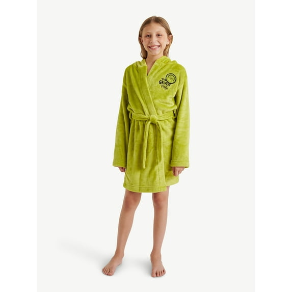 Justice x Grinch Girls Long Sleeve Sleep Robe, One-Piece, Sizes 4-18 ...