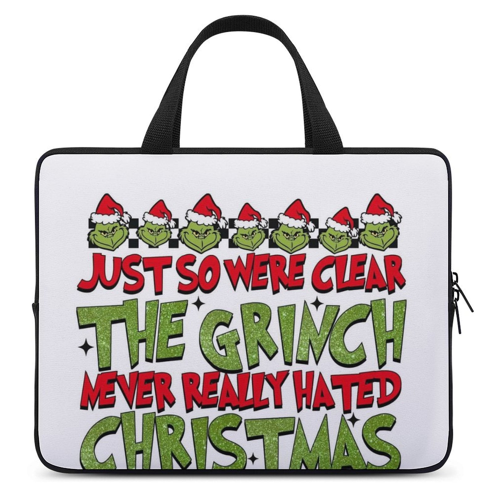 JUST SO WERE CLEAR THE GRINCH MEVER REALLY HATED Laptop Bag for Women ...