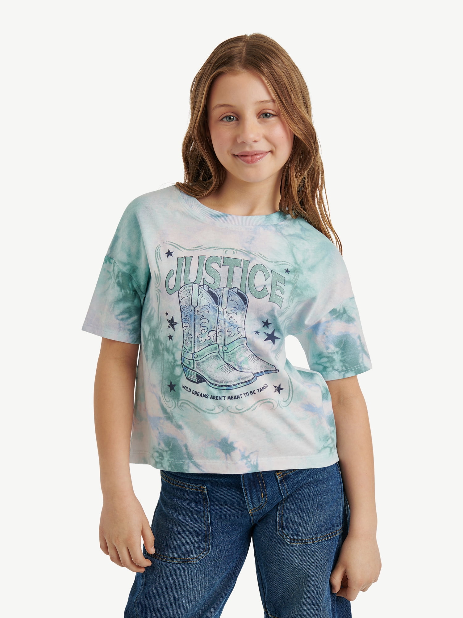 Justice Girls EDF Tee, Sizes XS - XLP - Walmart.com