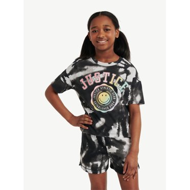 Justice Girls Colorblock Sequin Graphic T-Shirt, Sizes XS-XLP, Vibrant ...