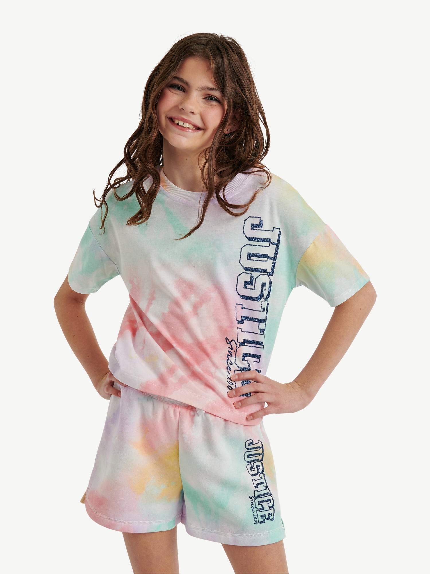 Justice Girls EDF Tee, Sizes XS - XLP - Walmart.com