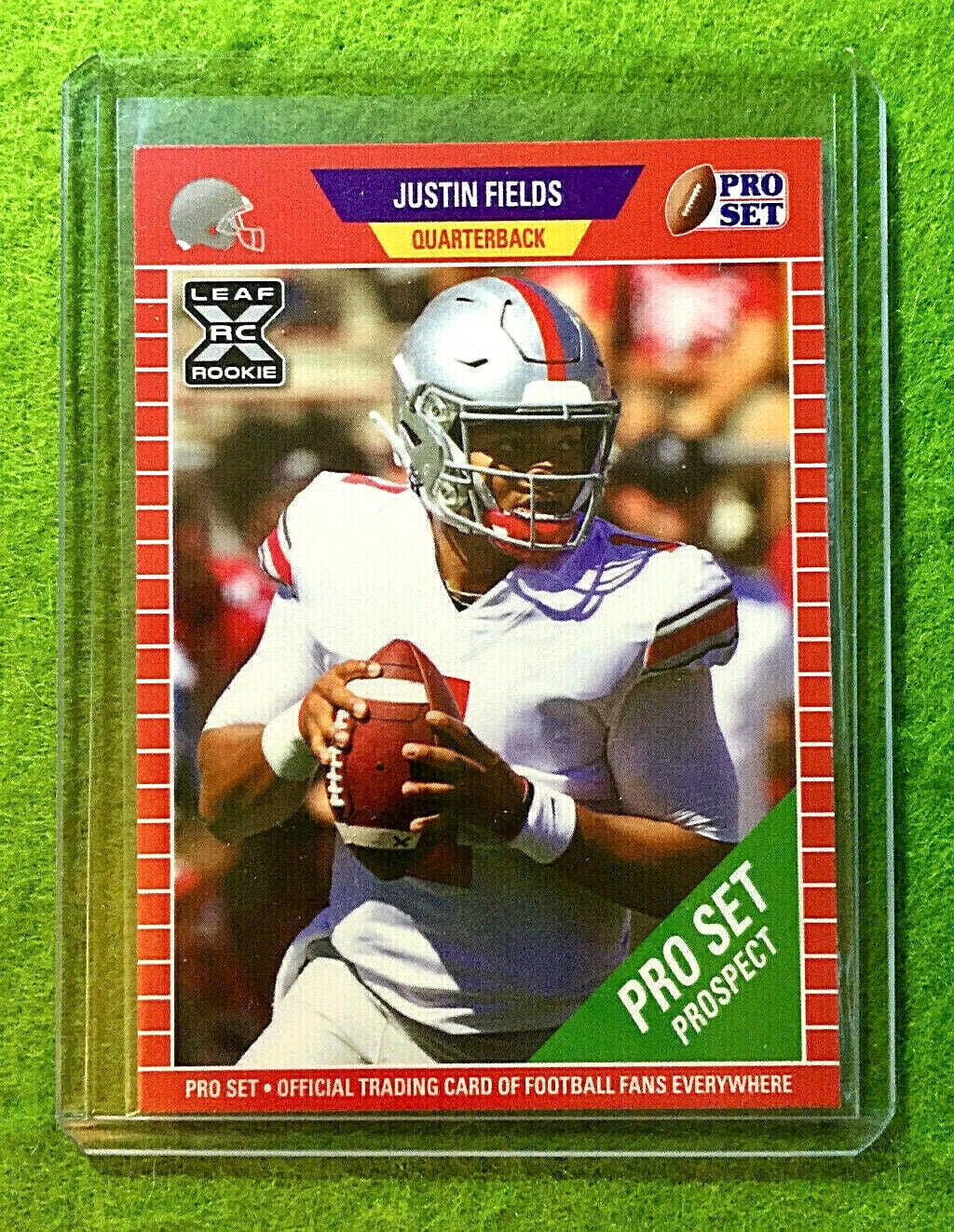 JUSTIN FIELDS CHICAGO BEARS ROOKIE CARD JERSEY #1 OHIO STATE RC 2021 ...