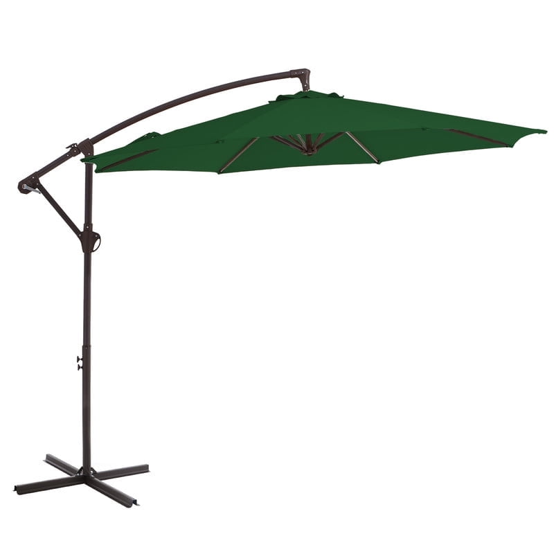 JUSTLET 10FT Offset Cantilever Umbrella for Outdoor Patios (Base Not ...