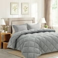 JUSTLET 3 Pieces Cal King Comforter Set, Bed in a Bag, Machine Washable ...