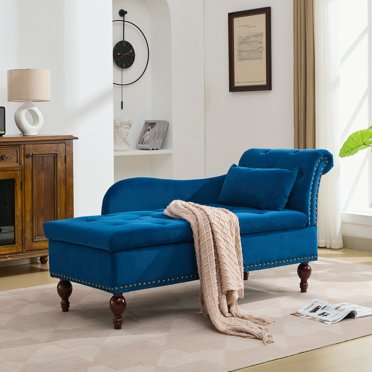 LUMIHO 42" Luxury Modern Oversized Chaise Lounge Chair Bed Indoor with ...