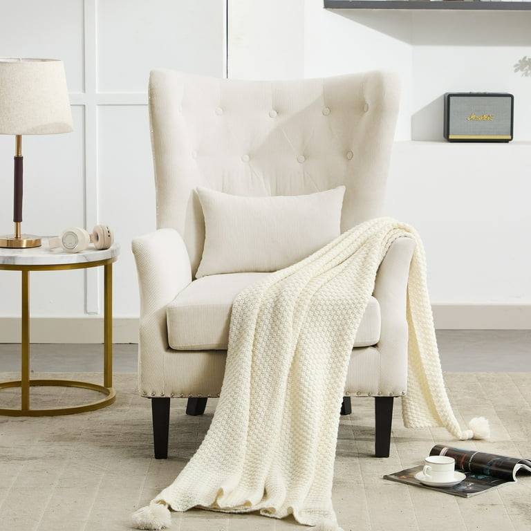 Comfortable wingback chair store