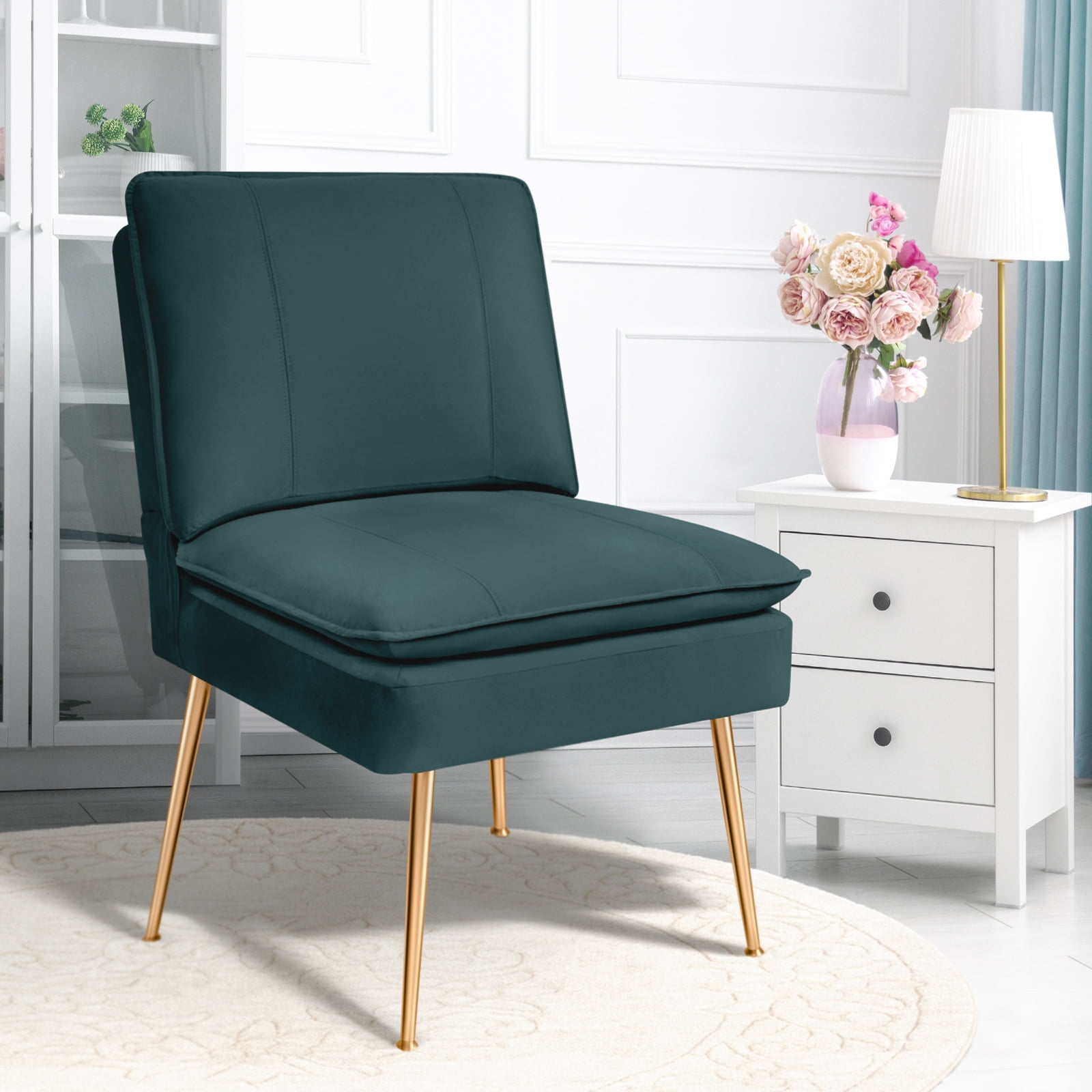 Mainstays Amanda Armless Accent Chair, Multiple Colors - Walmart.com