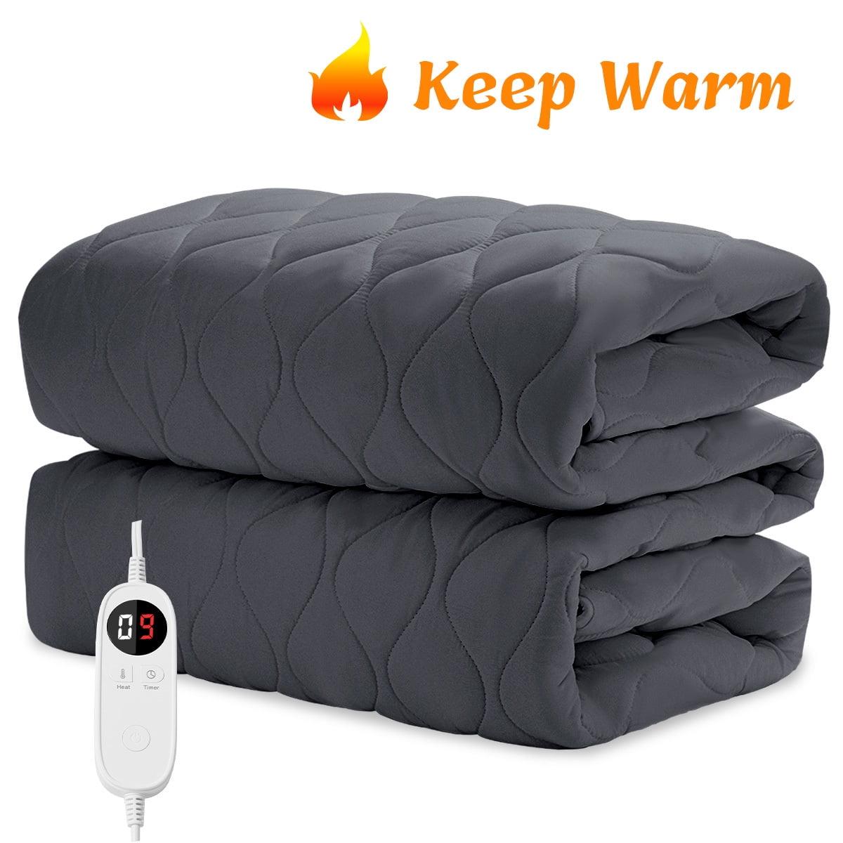 JUSTLET Full Size Heated Mattress Pad, Bed Warmer Electric Mattress ...