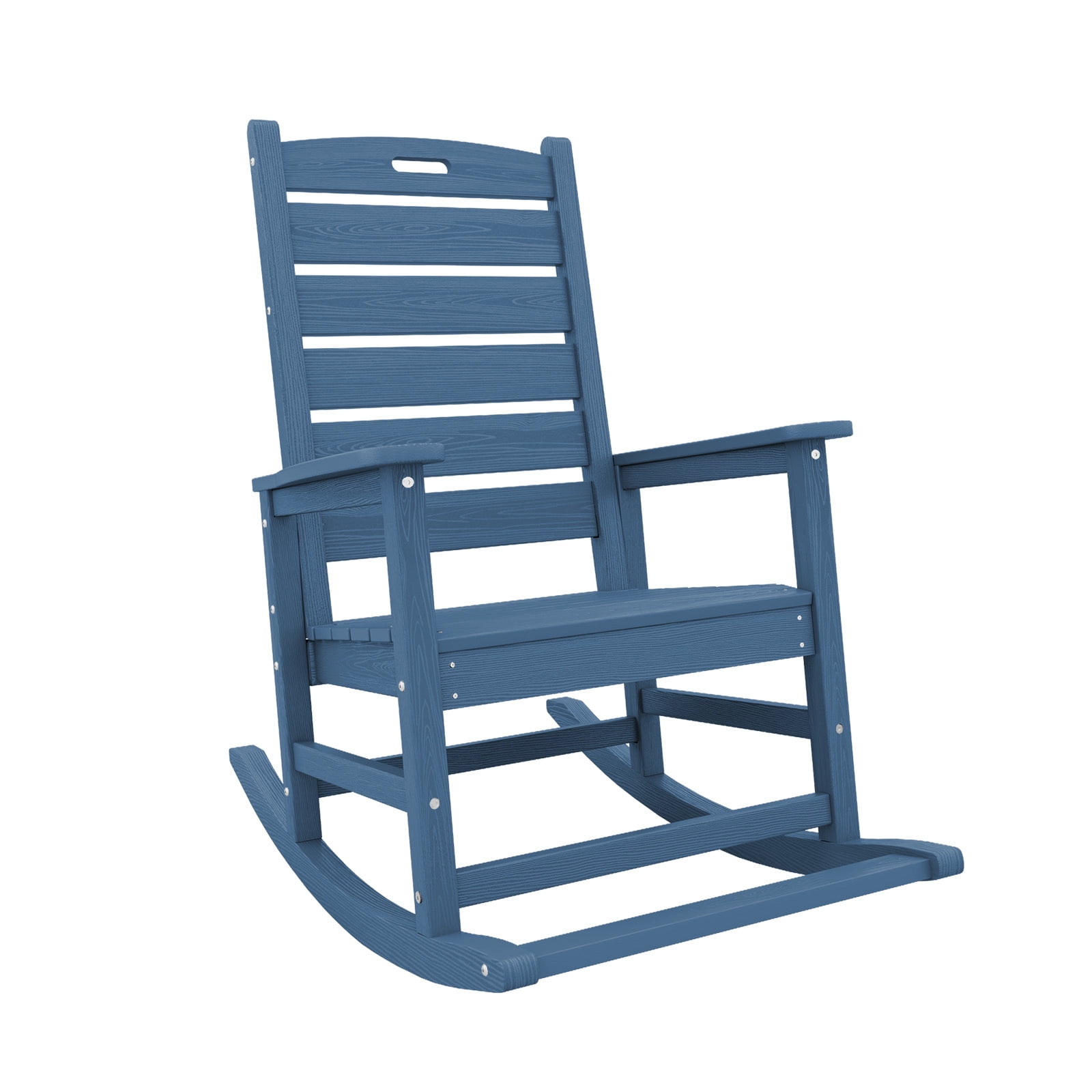 JUSTLET HDPE All-Weather Rocking Chair - Waterproof Patio & Garden ...