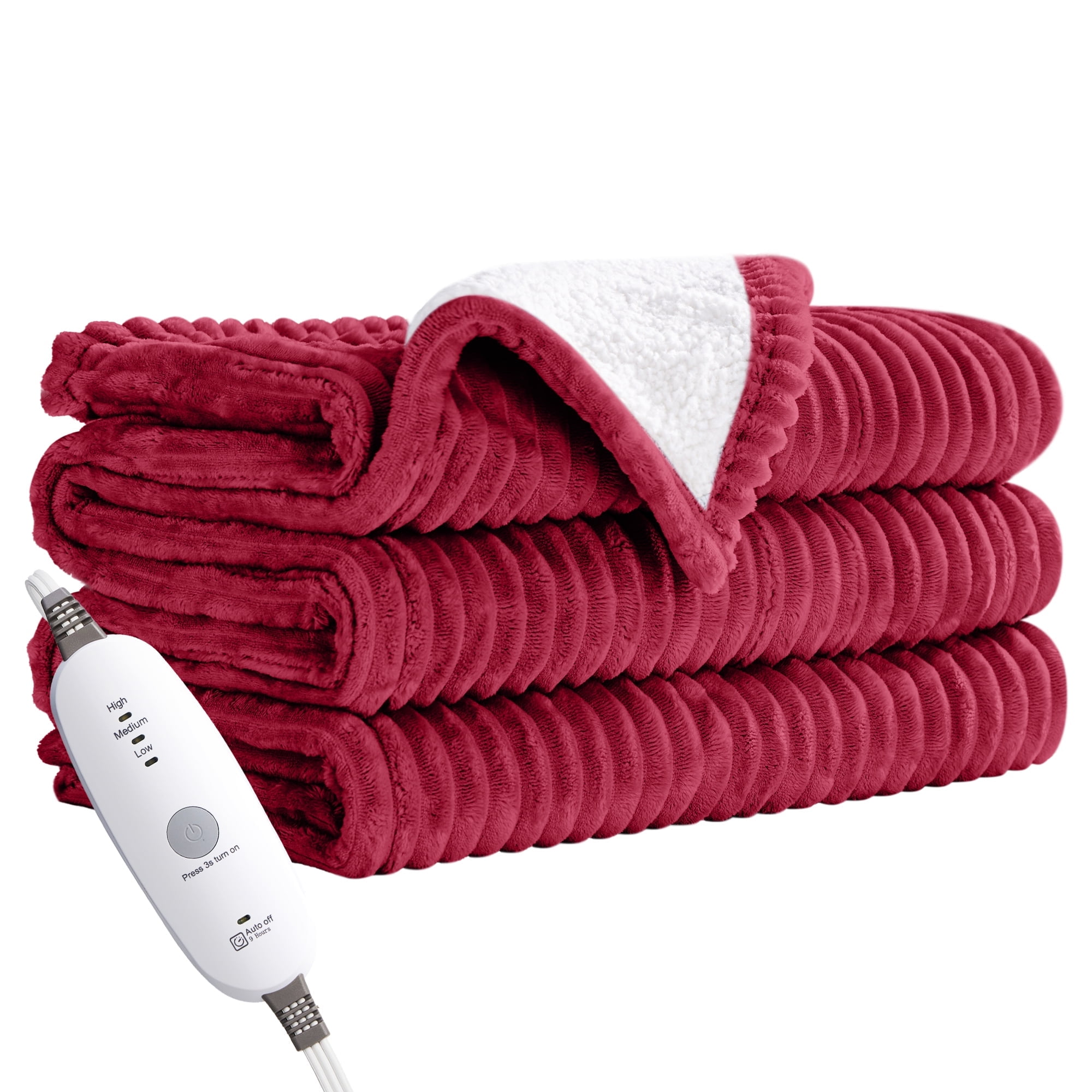 JUSTLET Heated Blanket Electric Queen, 84"x90" Heating Blanket Throw, 6 ...