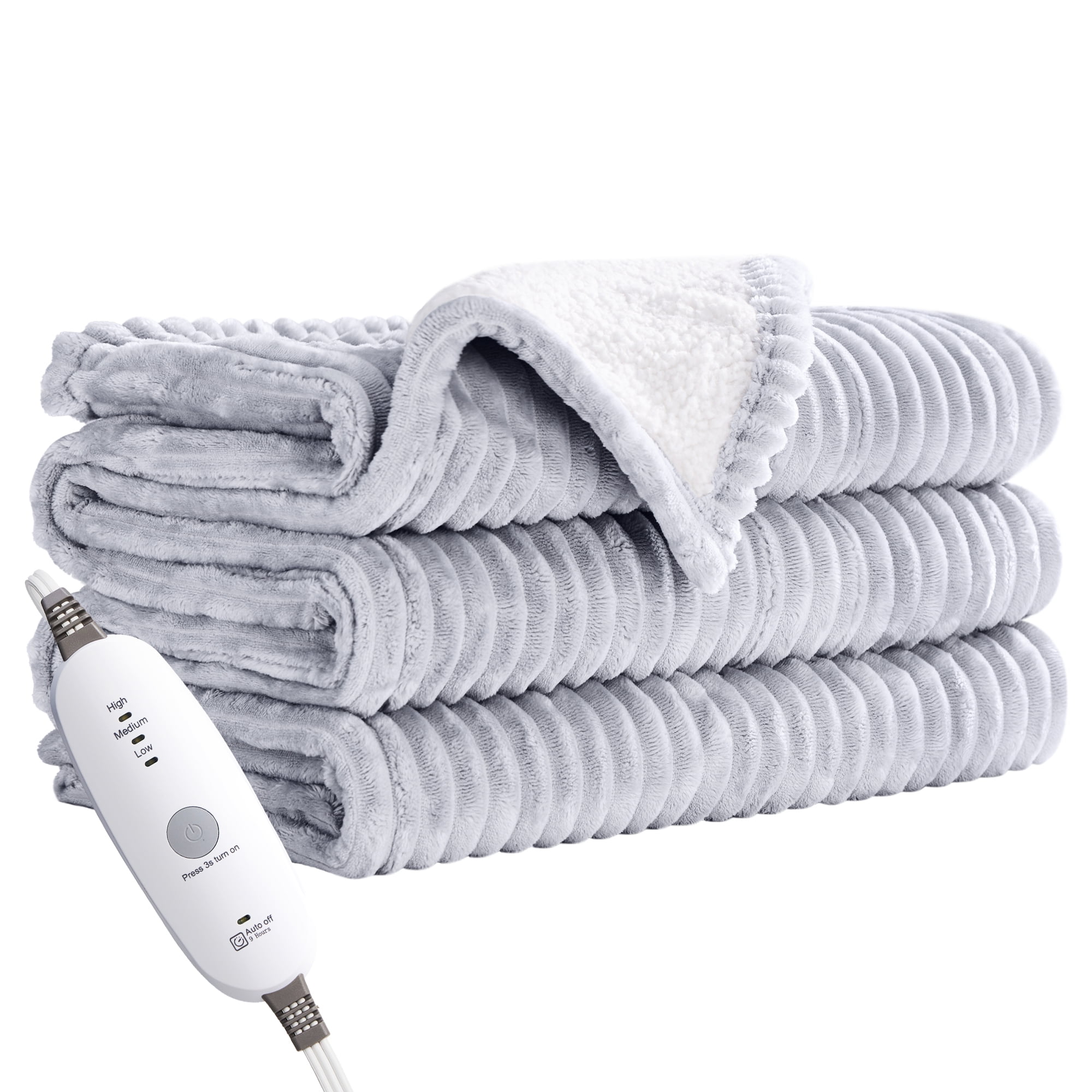 JUSTLET Heated Blanket Electric Throw, 50"x60" Heating Blanket Throw, 6 ...