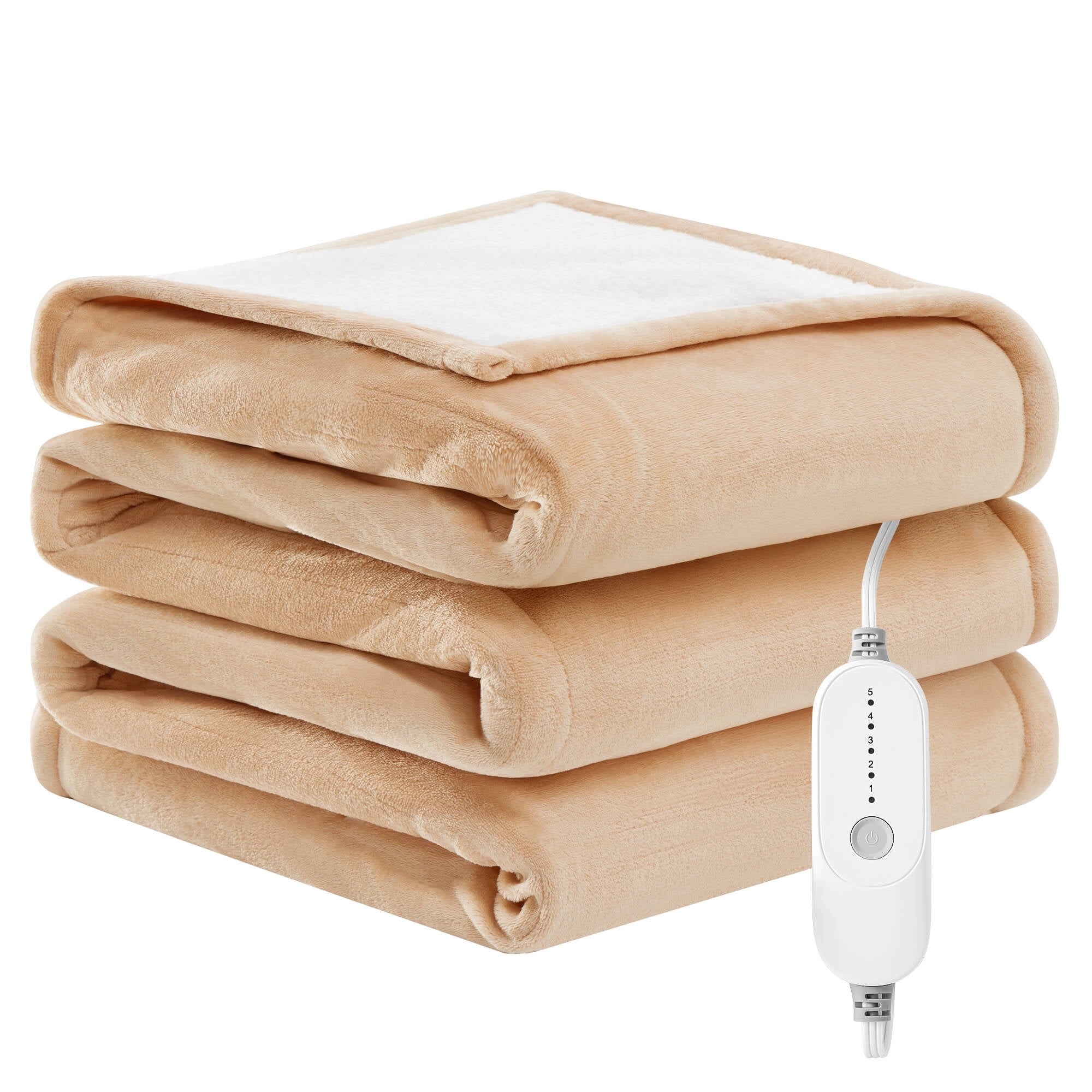 JUSTLET Heated Blanket Electric Throw, 84"x90" Heating Blanket with ...