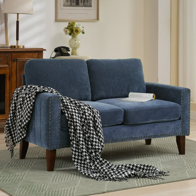 JUSTLET Loveseat Sofa, Small Couch for Living Room, Comfy Love Seat ...