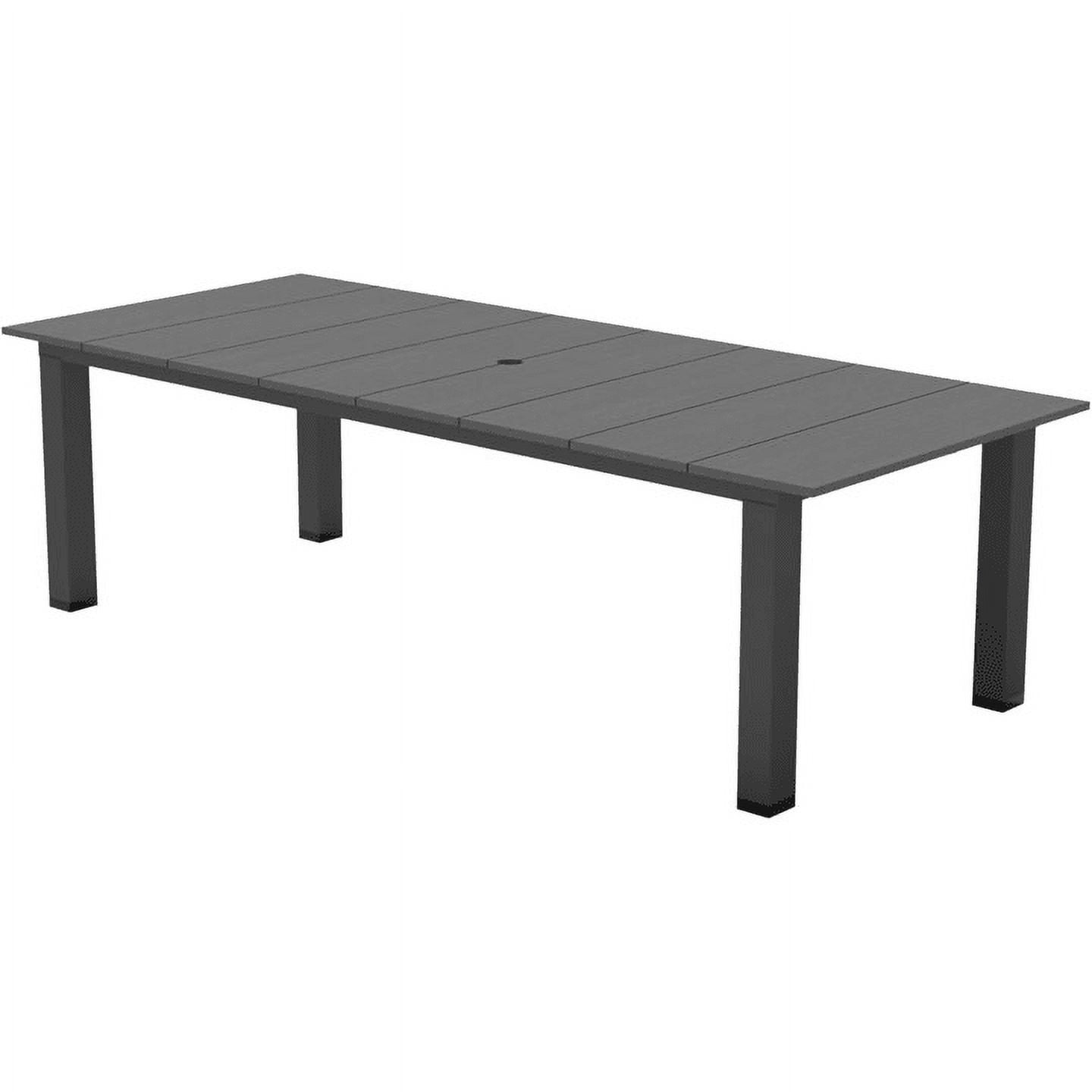 JUSTLET Outdoor Patio Dining Table, Gray - Walmart.com