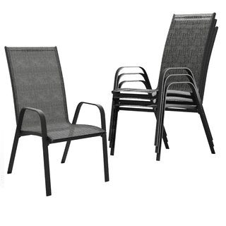 Outdoor Dining Chairs in Outdoor Dining Furniture Black Walmart