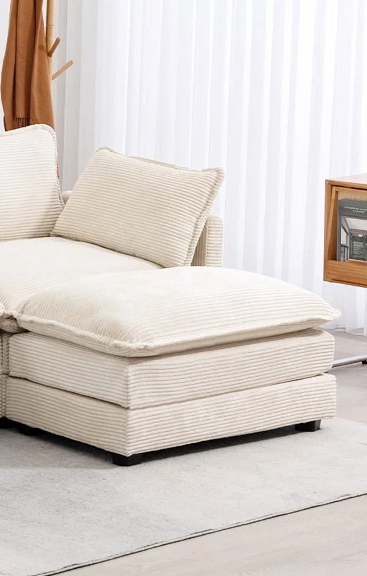 JUSTLET Sofa Accessories, Single Seat with a Ottoman Couch Accessories ...